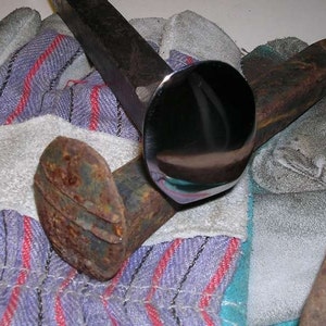 Flat Head Stake Hand Made From a Railroad Spike | Etsy