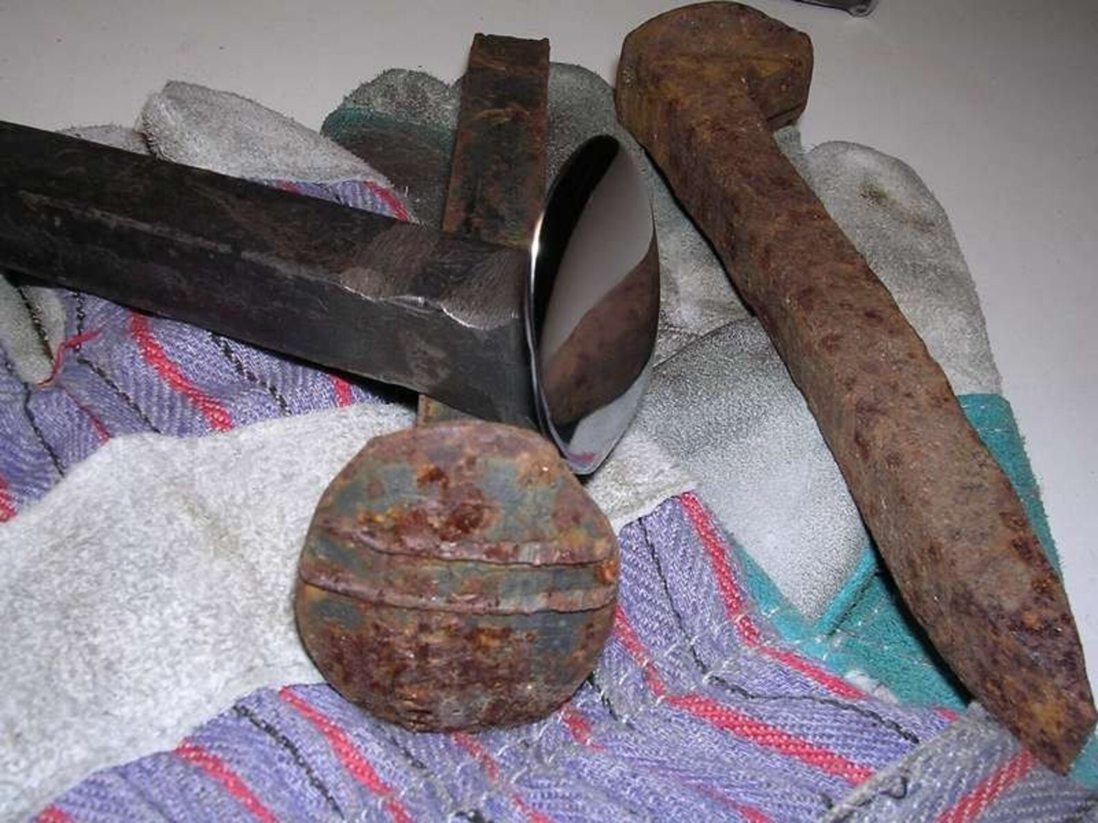 Flat Head Stake Hand Made From a Railroad Spike | Etsy