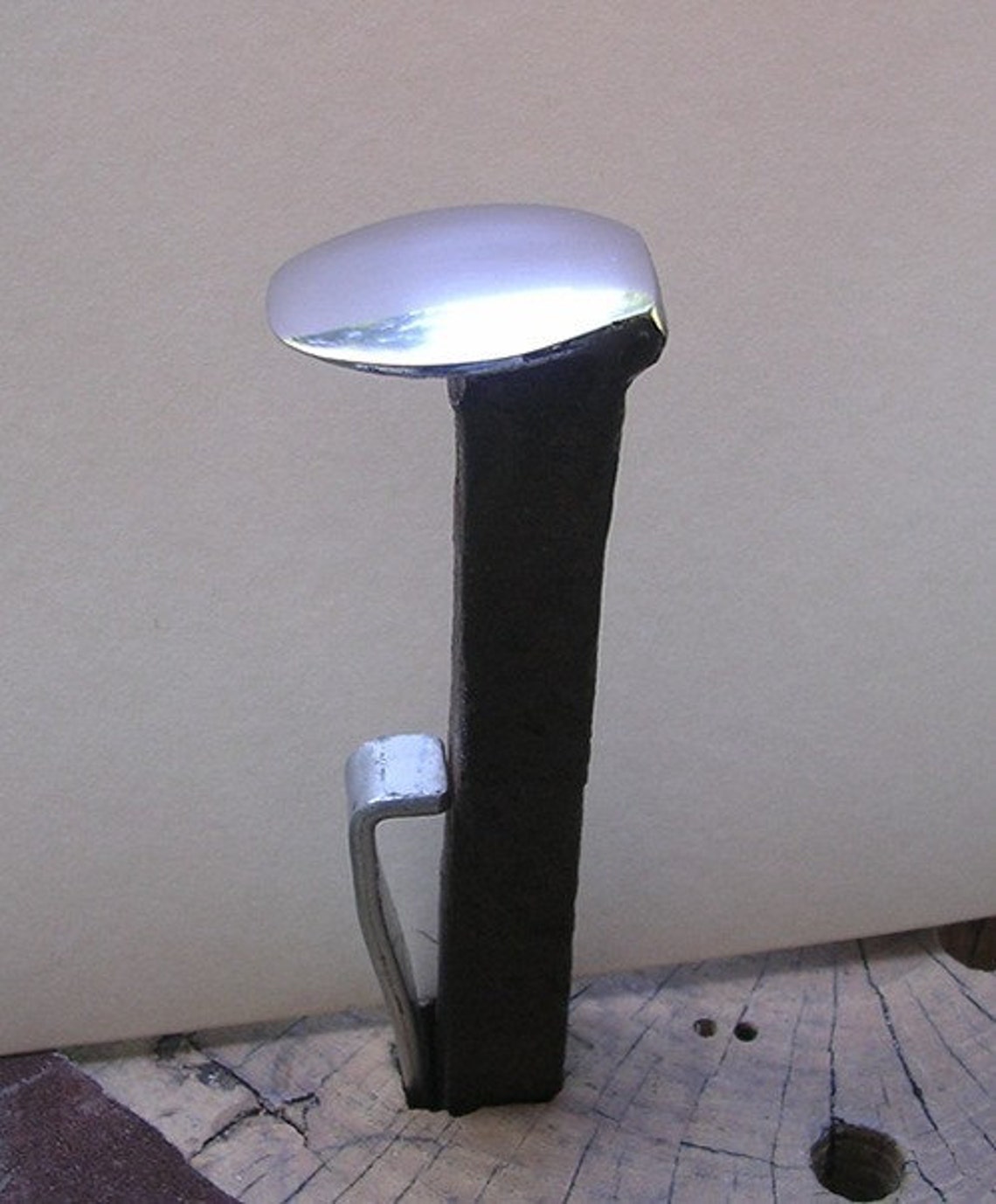 Flat Head Stake Hand Made From a Railroad Spike | Etsy