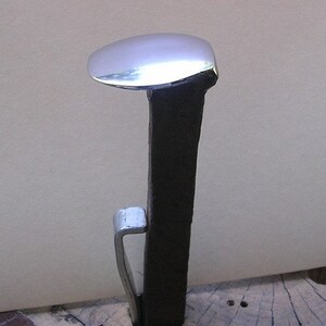 Flat Head Stake Hand Made From a Railroad Spike | Etsy