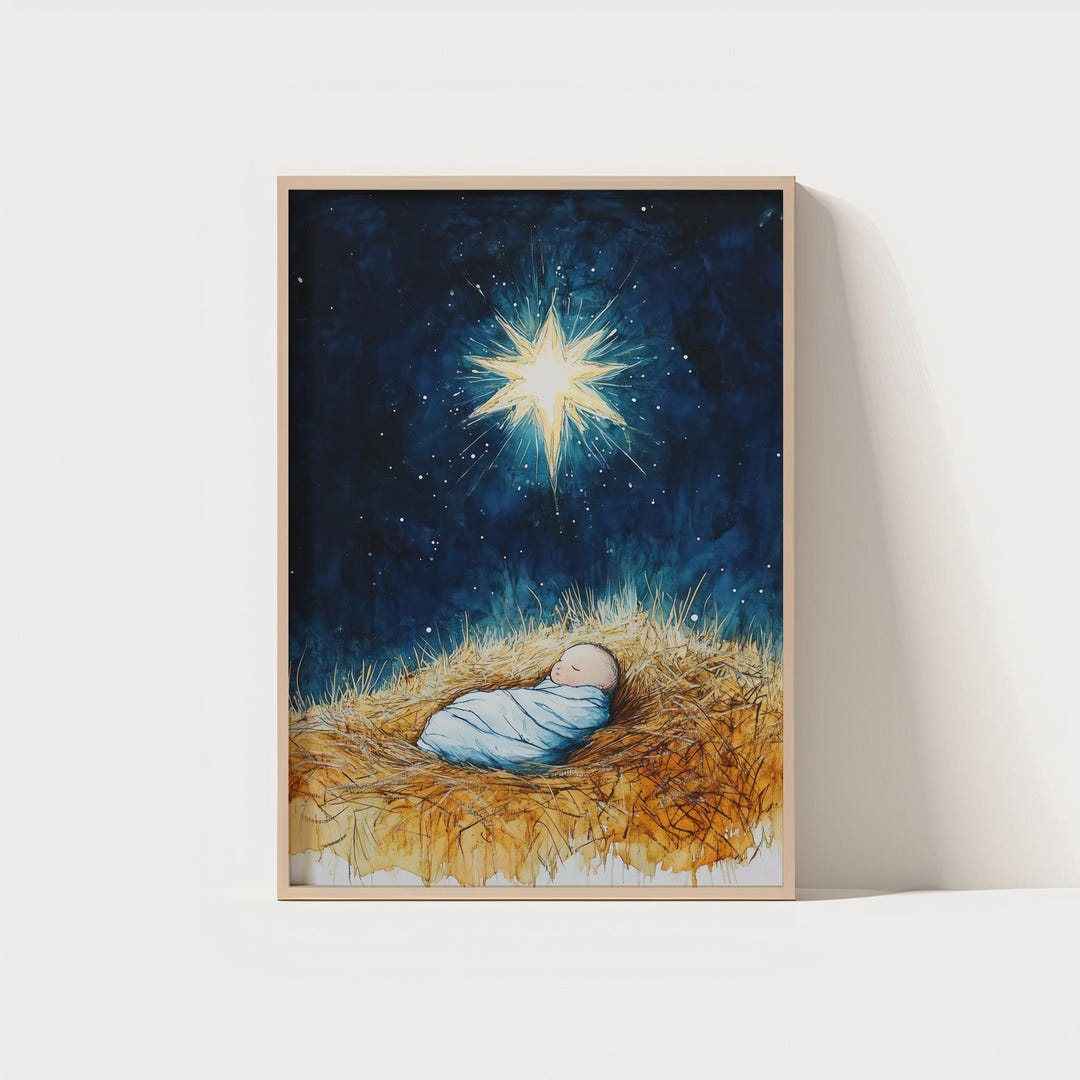Jesus Christ Birth | Nativity Painting, Christmas Art, Birth of Jesus ...