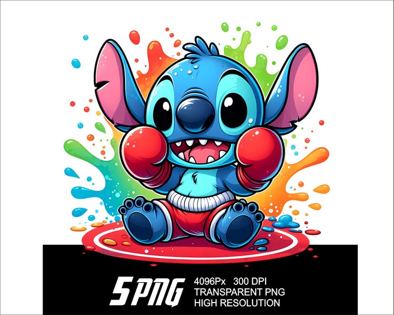 5 PNG Baby Stitch Boxing Design Splash Us Boxer Stitch Png High ...