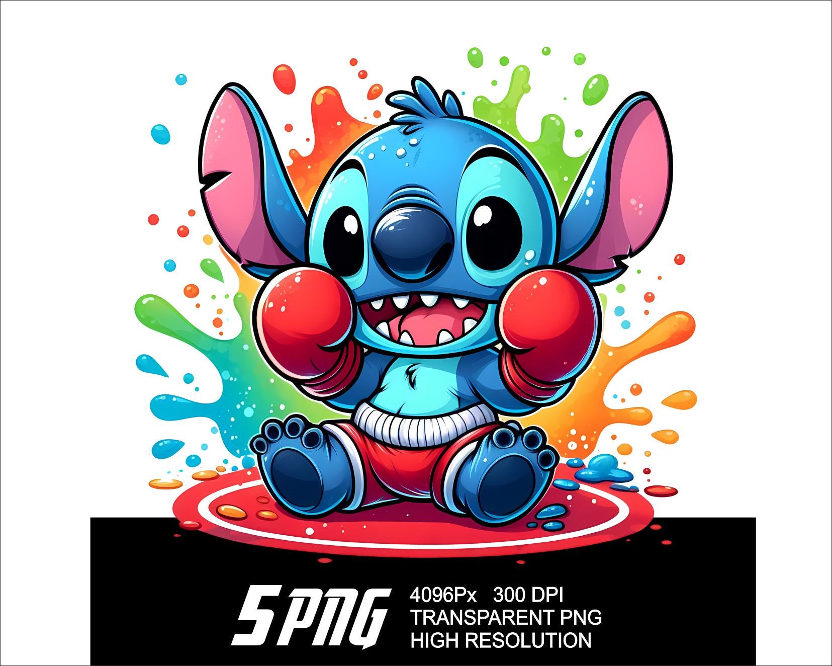 5 PNG Baby Stitch Boxing Design Splash Us Boxer Stitch Png High ...