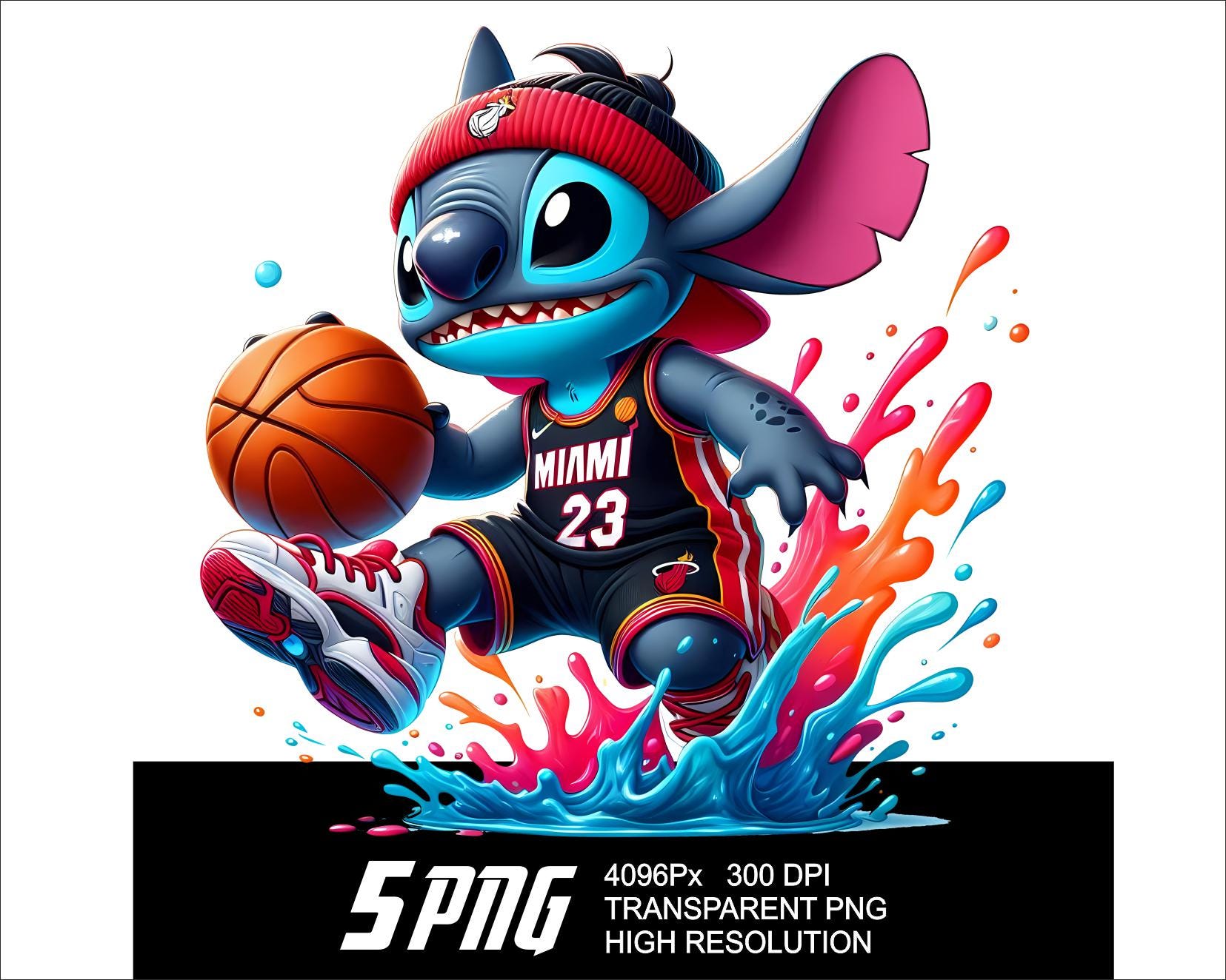 5 PNG Stitch Miami Basketball Design Miami Stitch Png High Resolution ...