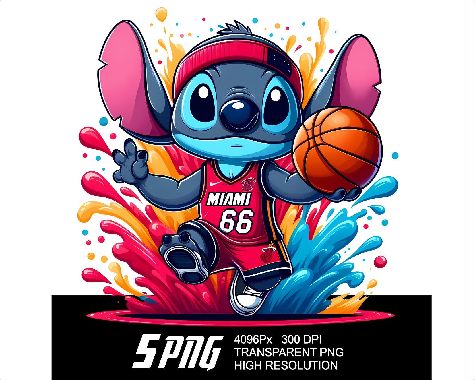 5 PNG Stitch Miami Basketball Design Miami Stitch Png High Resolution ...