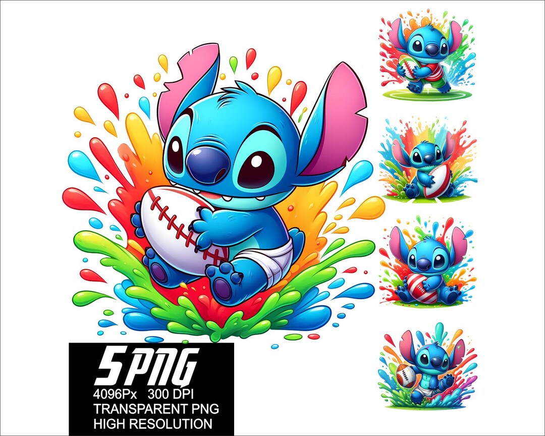 5 PNG Baby Stitch Rugby Design Rugby Stitch Png High Resolution 4096px ...
