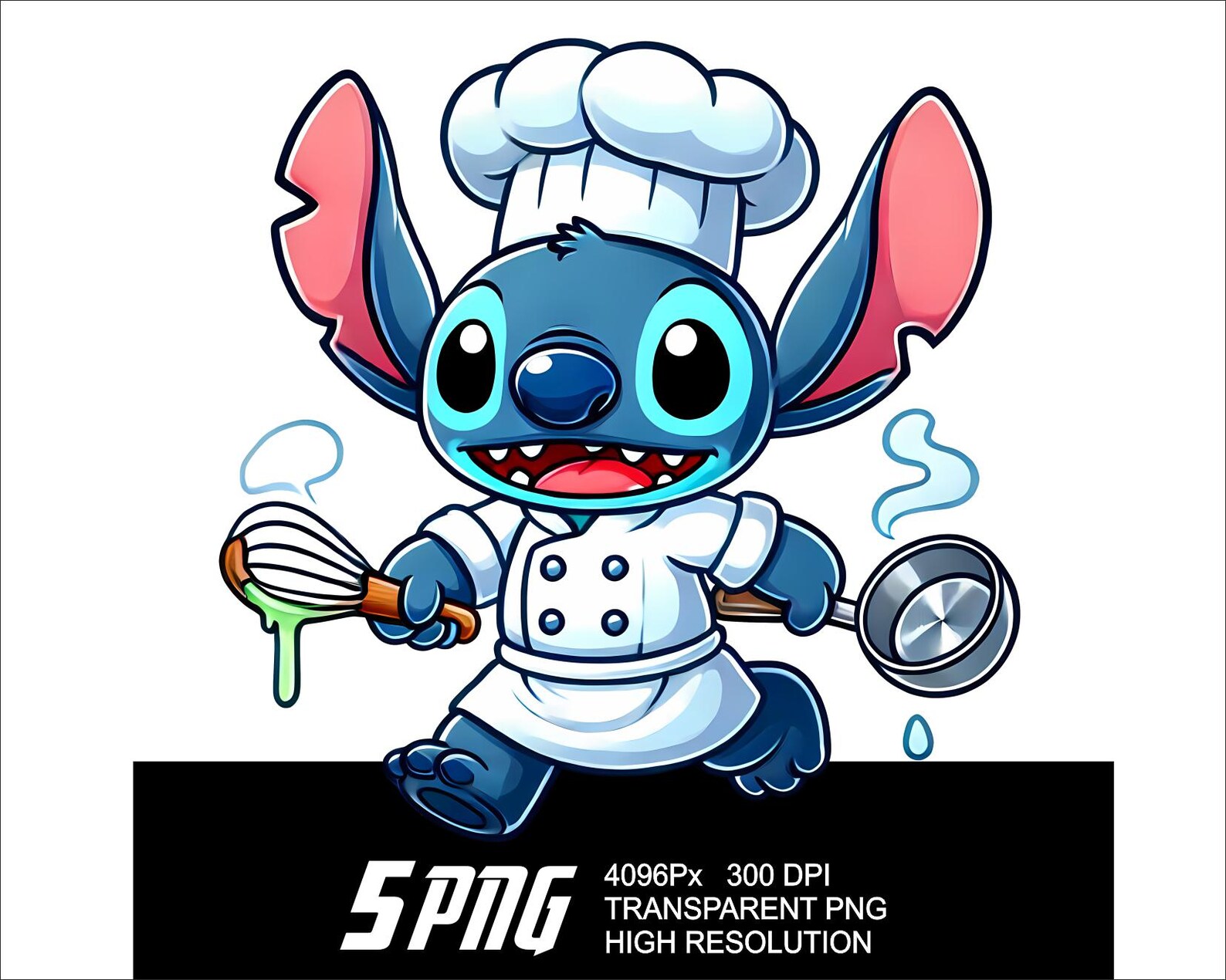 5 PNG Stitch Chef Design Stitch Master Chef Png High Resolution 4096px ...