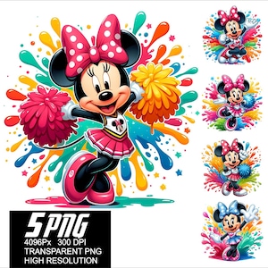 5 PNG Minnie Cheer Design Mouse Cheer High Resolution 4096px Designs ...