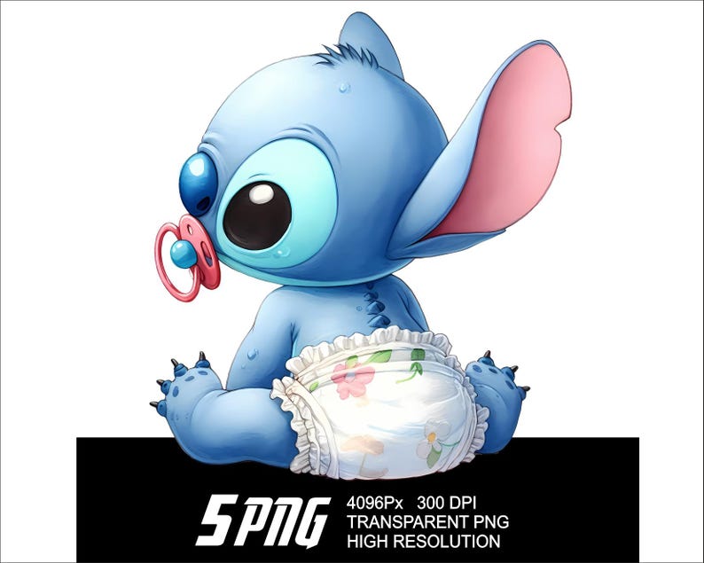 5 PNG Stitch Baby Boy Design Stitch High High Resolution 4096px Designs ...