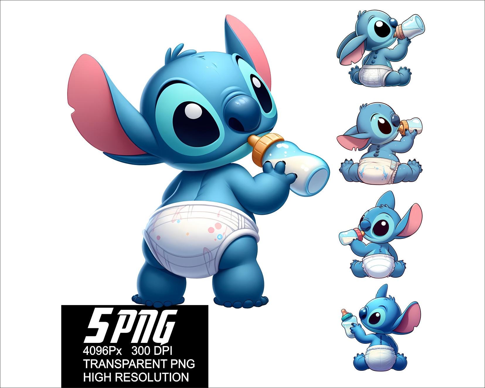 5 PNG Stitch Baby Milk Design Baby Stitch High Resolution 4096px ...