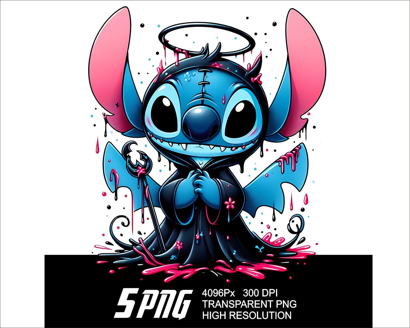 5 PNG Stitch Gothic Design Png Gothic Stitch Png High Resolution 4096px ...