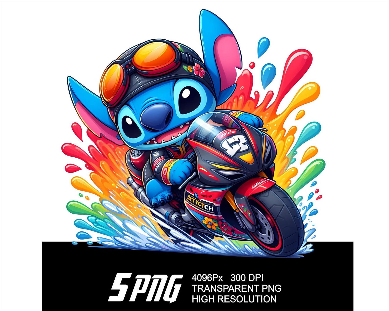 5 PNG Stitch Motorcycle Racer Design Racer Stitch Png High Resolution ...
