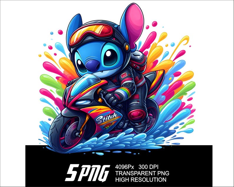 5 PNG Stitch Motorcycle Racer Design Racer Stitch Png High Resolution ...