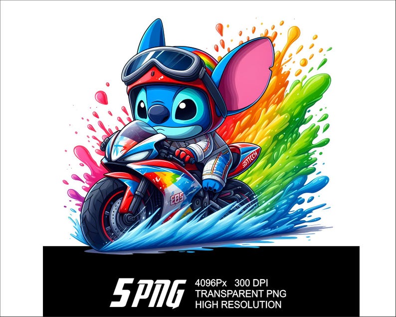 5 PNG Stitch Motorcycle Racer Design Racer Stitch Png High Resolution ...