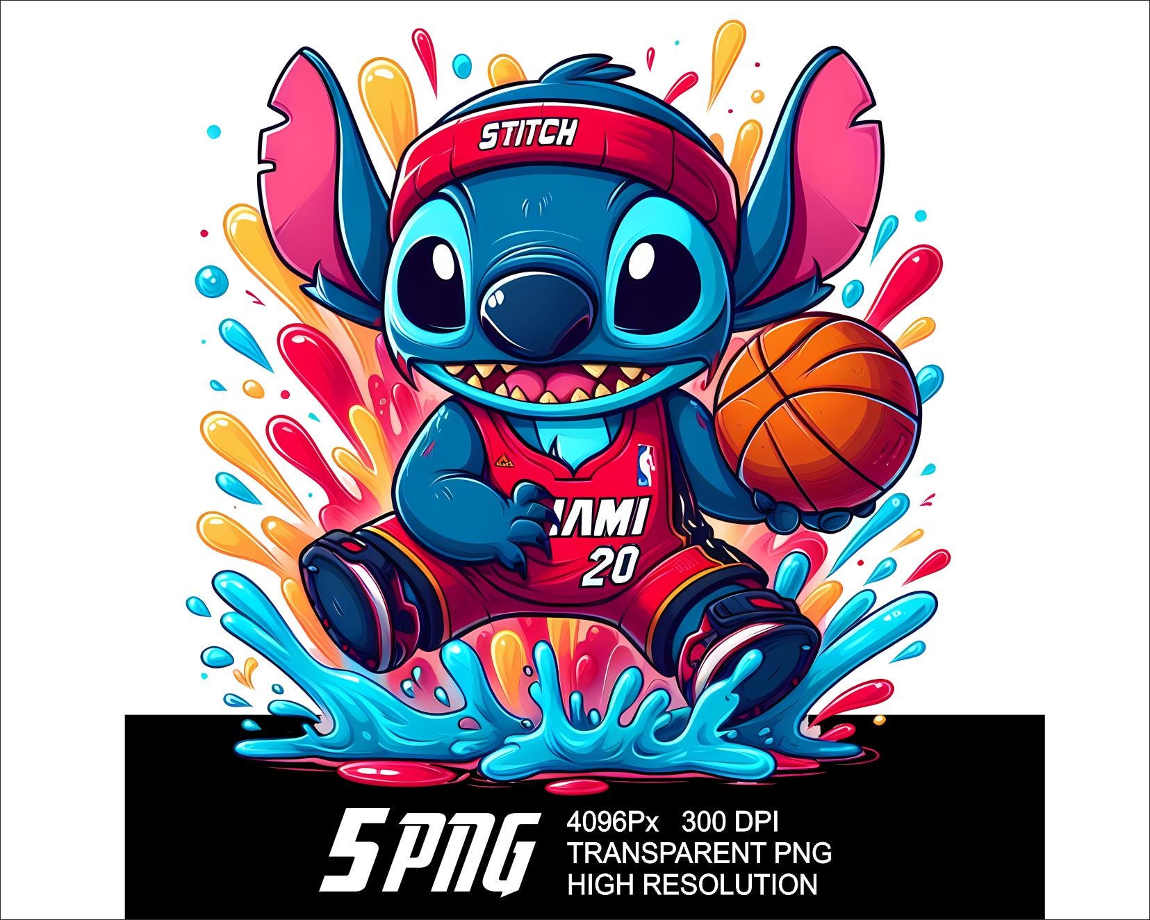 5 PNG Stitch Miami Basketball Design Miami Stitch Png High Resolution ...