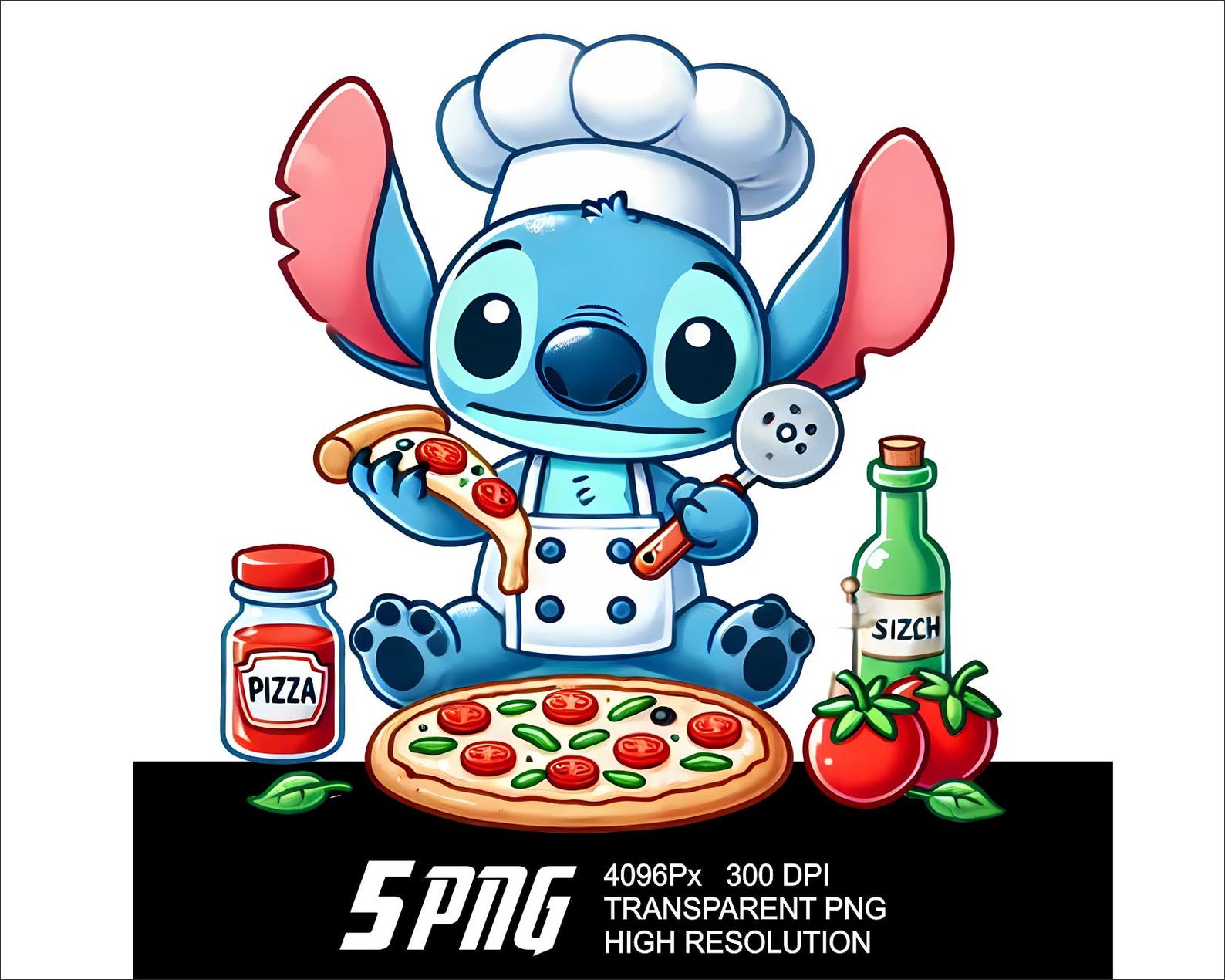5 PNG Stitch Pizza Chef Design Pizza Stitch Chef Png High Resolution ...