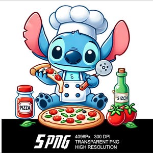 5 PNG Stitch Pizza Chef Design Pizza Stitch Chef Png High Resolution ...