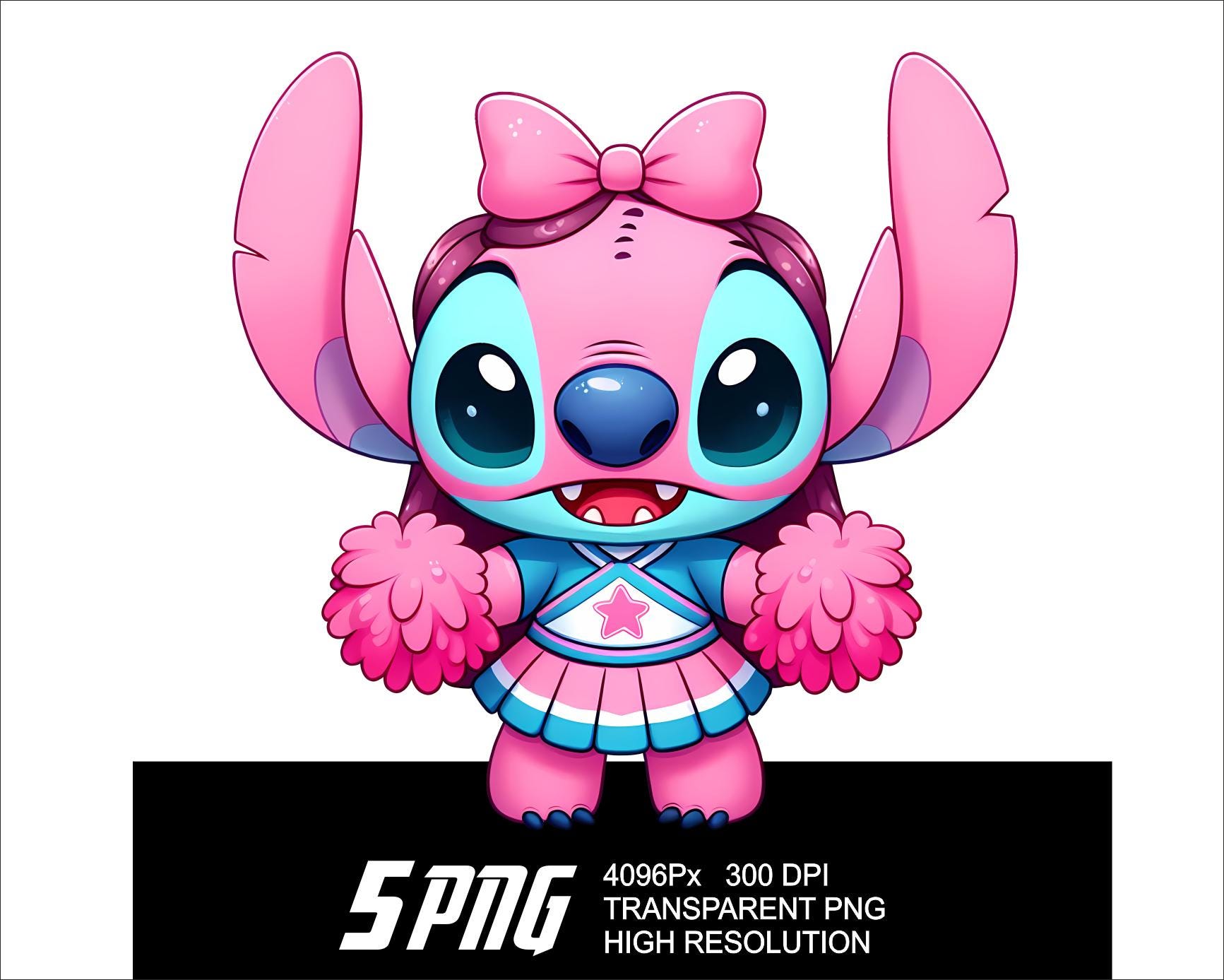 5 PNG Cheer Stitch Angel Design Stitch Angel Cheer Clipart Png High ...