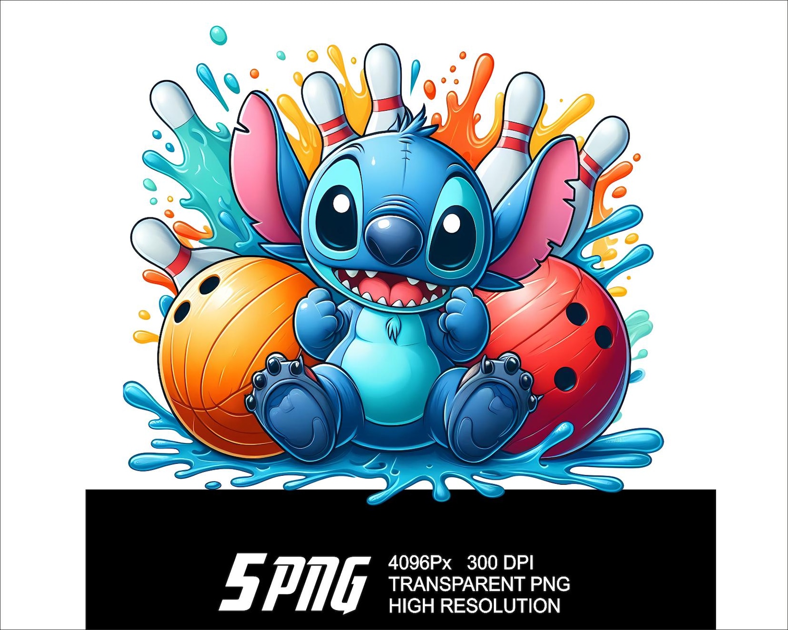5 PNG Baby Stitch Bowling Design Bowling Stitch Png High Resolution ...