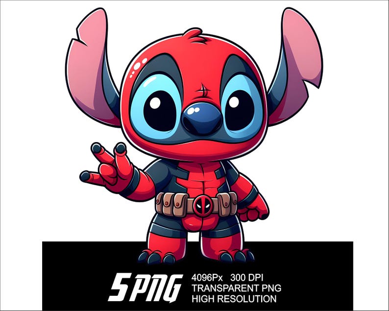5 PNG Stitch Hero Deadpool Design Heroes Stitch Png High Resolution ...