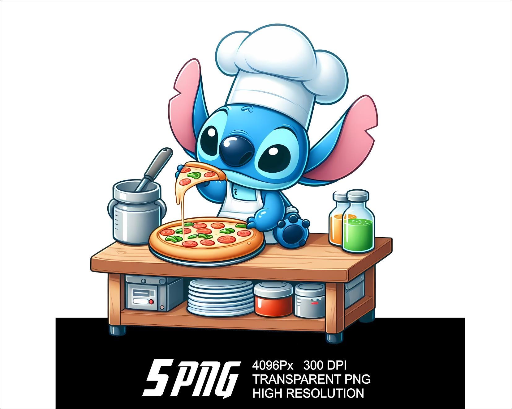 5 PNG Stitch Pizza Chef Design Pizza Stitch Chef Png High Resolution ...