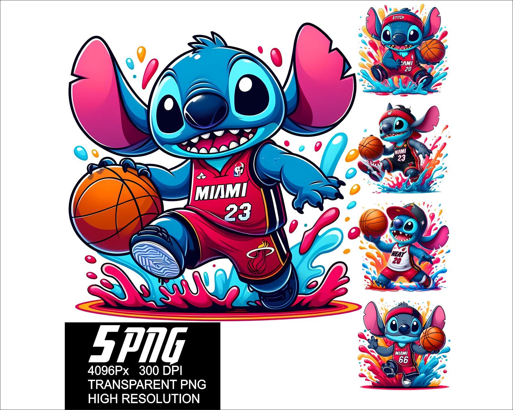 5 PNG Stitch Miami Basketball Design Miami Stitch Png High Resolution ...