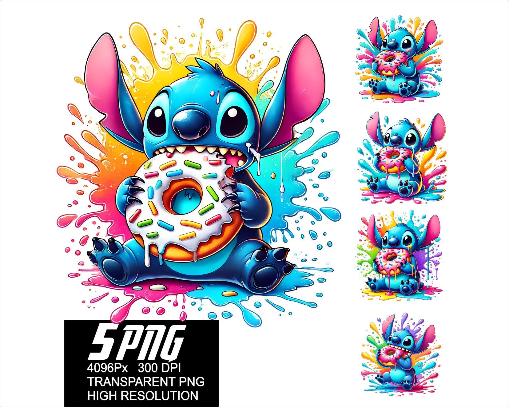 5 PNG Stitch Donut Design Food Stitch Donut Png High Resolution 4096px ...