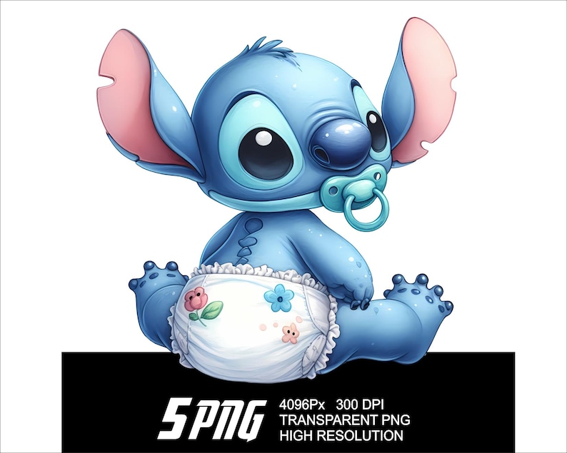 5 PNG Stitch Baby Boy Design Stitch High High Resolution 4096px Designs ...