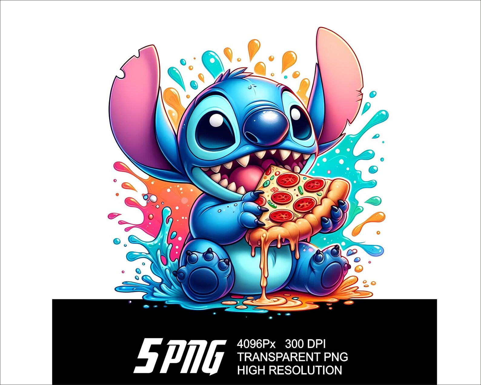 5 PNG Stitch Pizza Design Pizza Stitch Png High Resolution 4096px ...
