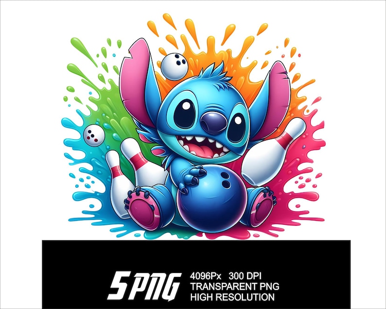 5 PNG Baby Stitch Bowling Design Bowling Stitch Png High Resolution ...