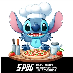 5 PNG Stitch Pizza Chef Design Pizza Stitch Chef Png High Resolution ...