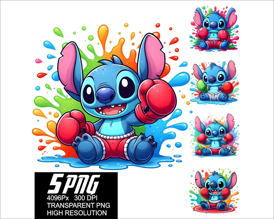 5 PNG Baby Stitch Boxing Design Splash Us Boxer Stitch Png High ...