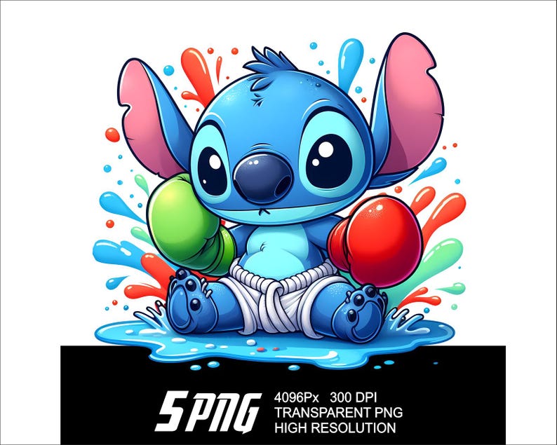 5 PNG Baby Stitch Boxing Design Splash Us Boxer Stitch Png High ...