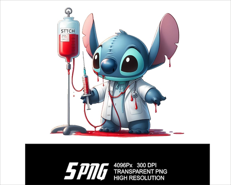 5 PNG Stitch Doctor Design Stitch Png Hohe Auflösung 4096px Designs ...