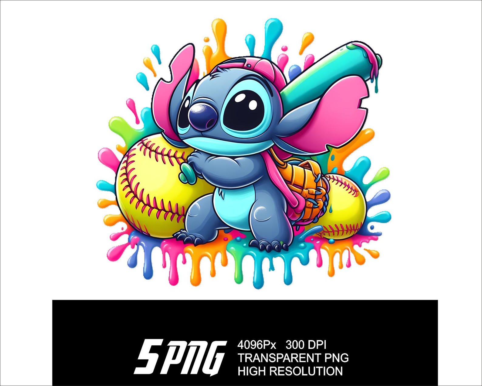 5 PNG Stitch Softball Design Softball Stitch Png High Resolution 4096px ...