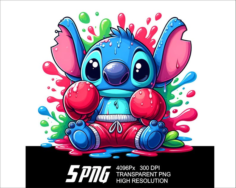 5 PNG Baby Stitch Boxing Design Splash Us Boxer Stitch Png High ...
