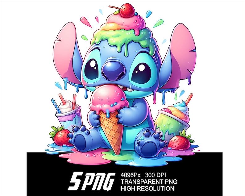 5 PNG Stitch Icecream Design Ice Cream Stitch Png High Resolution ...