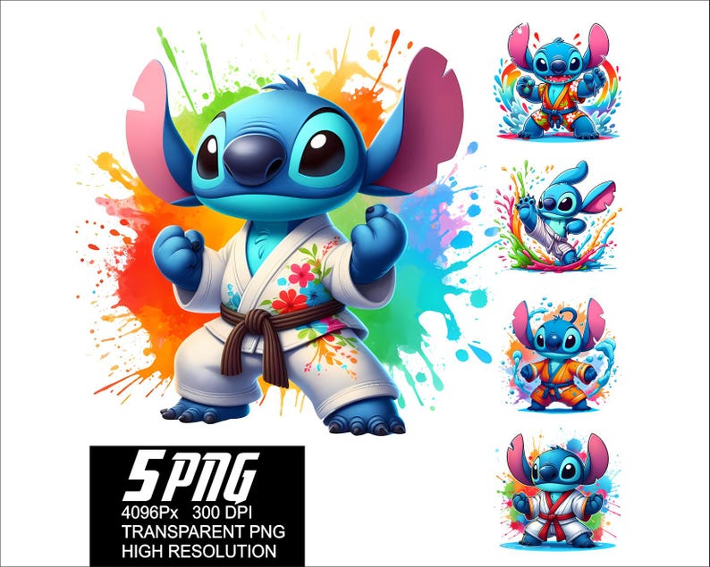 5 PNG Stitch Karate Design Fight Stitch Png High Resolution 4096px ...