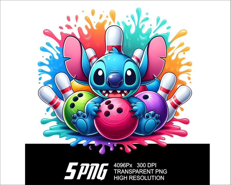 5 PNG Baby Stitch Bowling Design Bowling Stitch Png High Resolution ...