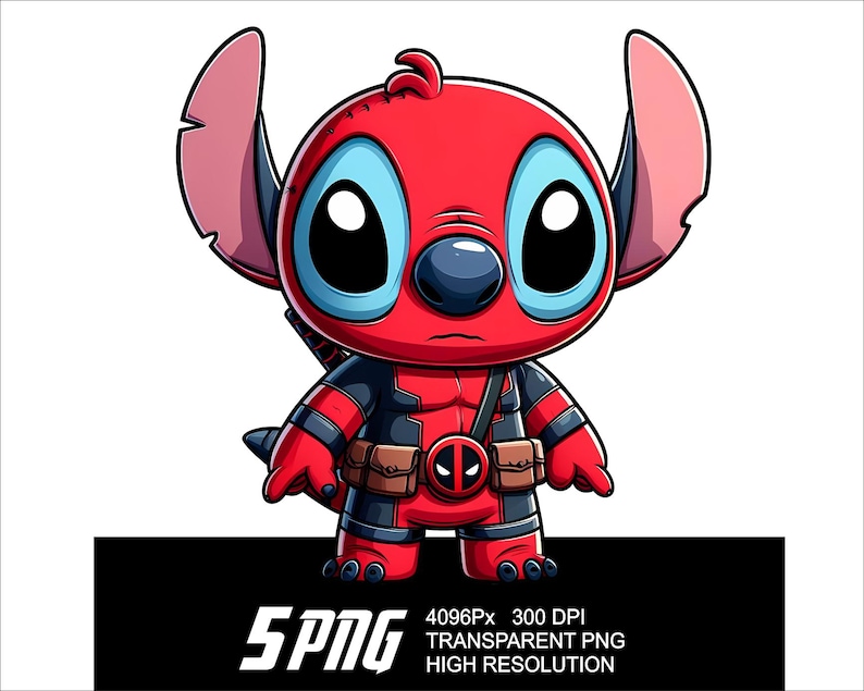 5 PNG Stitch Hero Deadpool Design Heroes Stitch Png High Resolution ...
