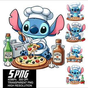 5 PNG Stitch Pizza Chef Design Pizza Stitch Chef Png High Resolution ...