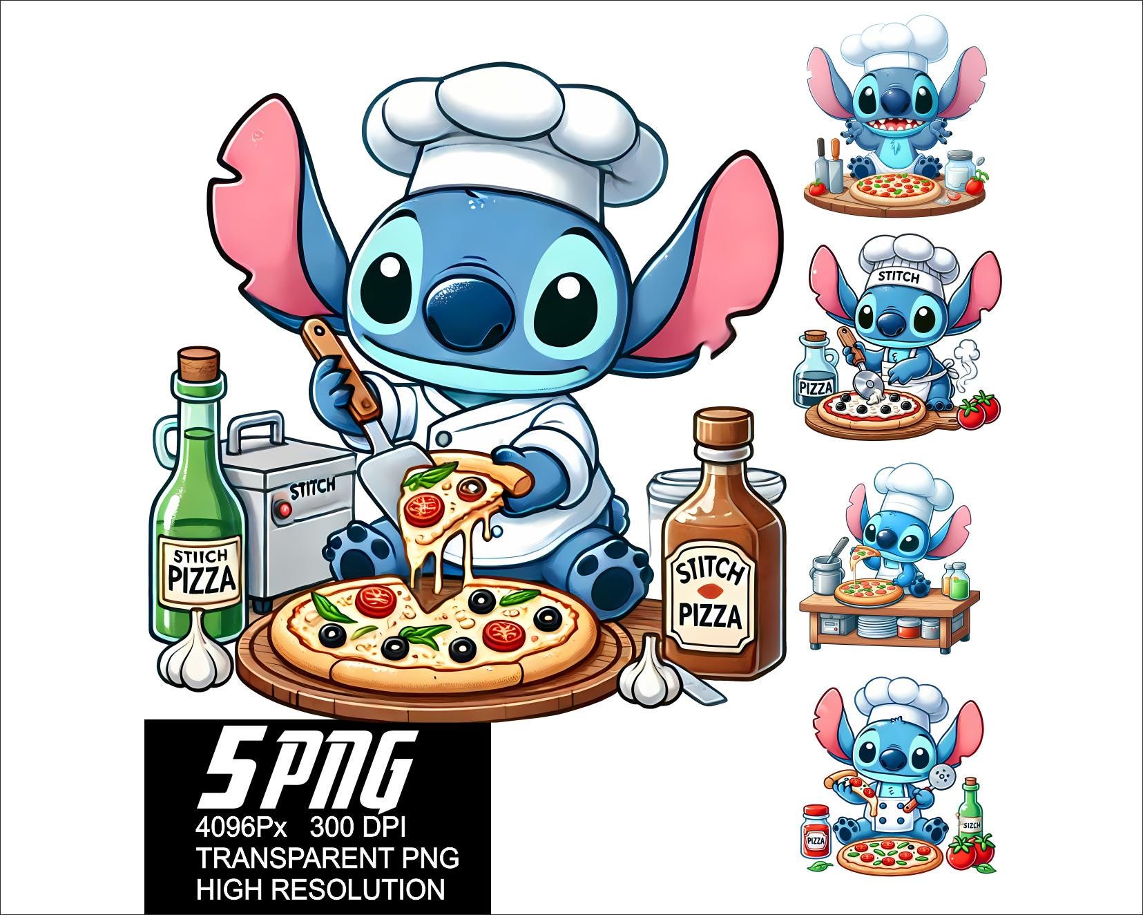 5 PNG Stitch Pizza Chef Design Pizza Stitch Chef Png High Resolution ...