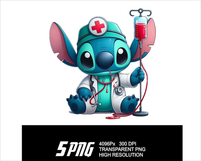 5 PNG Stitch Doctor Design Stitch Png Hohe Auflösung 4096px Designs ...