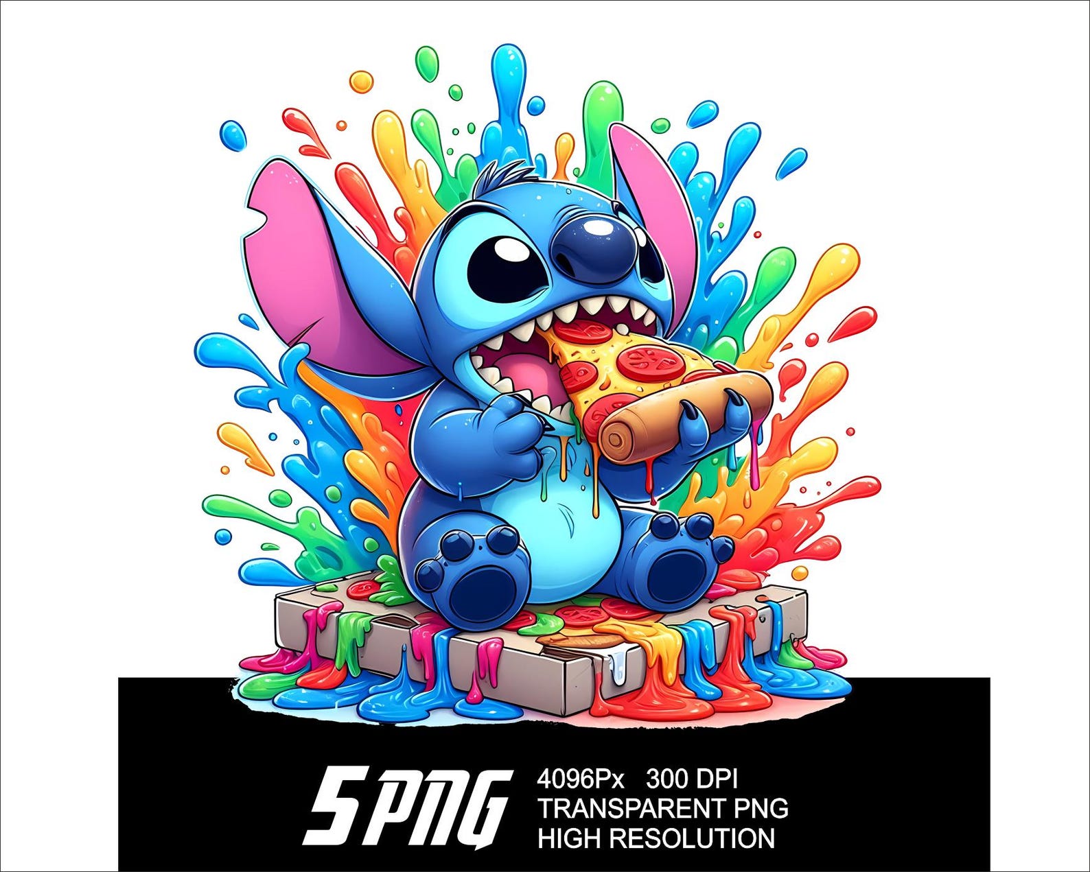 5 PNG Stitch Pizza Design Pizza Stitch Png High Resolution 4096px ...