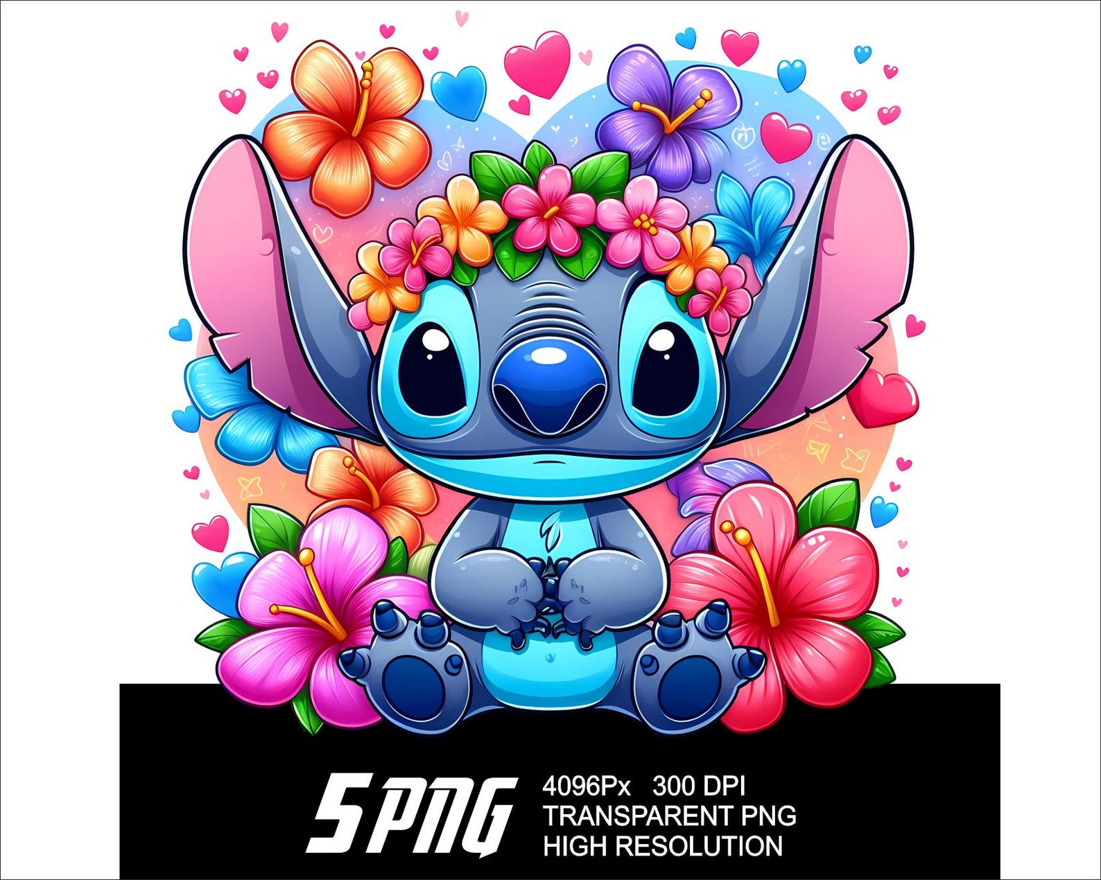 5 PNG Stitch Flowers Design Stitch Love Flowers Png High Resolution ...