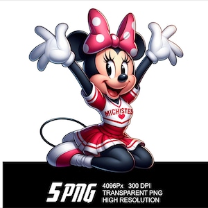 5 PNG Minnie Cheer Design Mouse Cheer High Resolution 4096px Designs ...