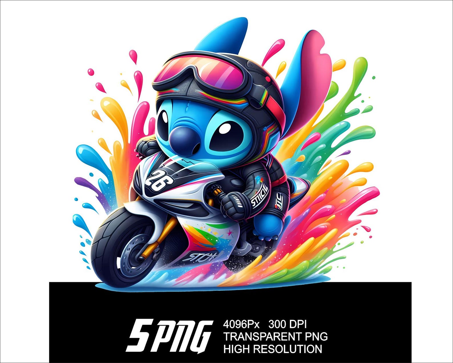 5 PNG Stitch Motorcycle Racer Design Racer Stitch Png High Resolution ...