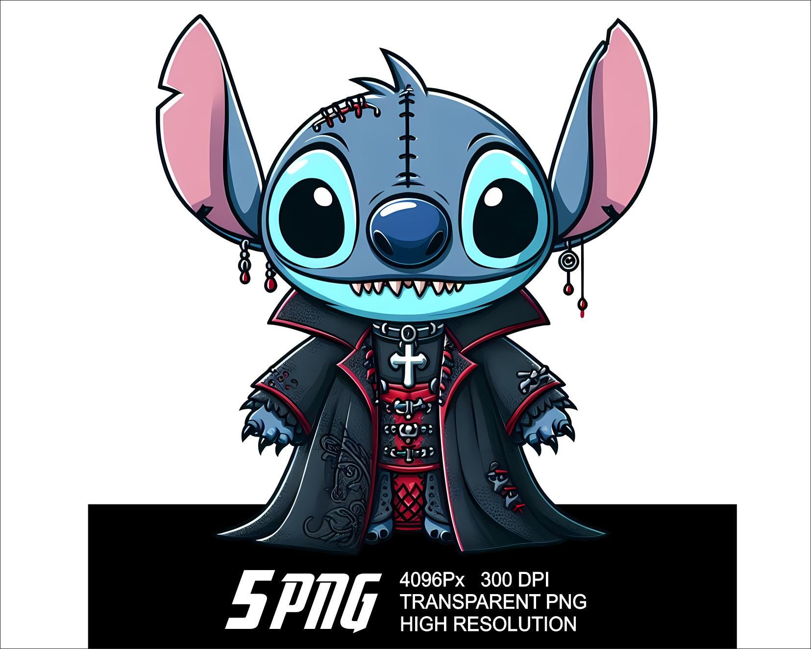 5 PNG Stitch Gothic Design Png Gothic Stitch Vampire Png High ...