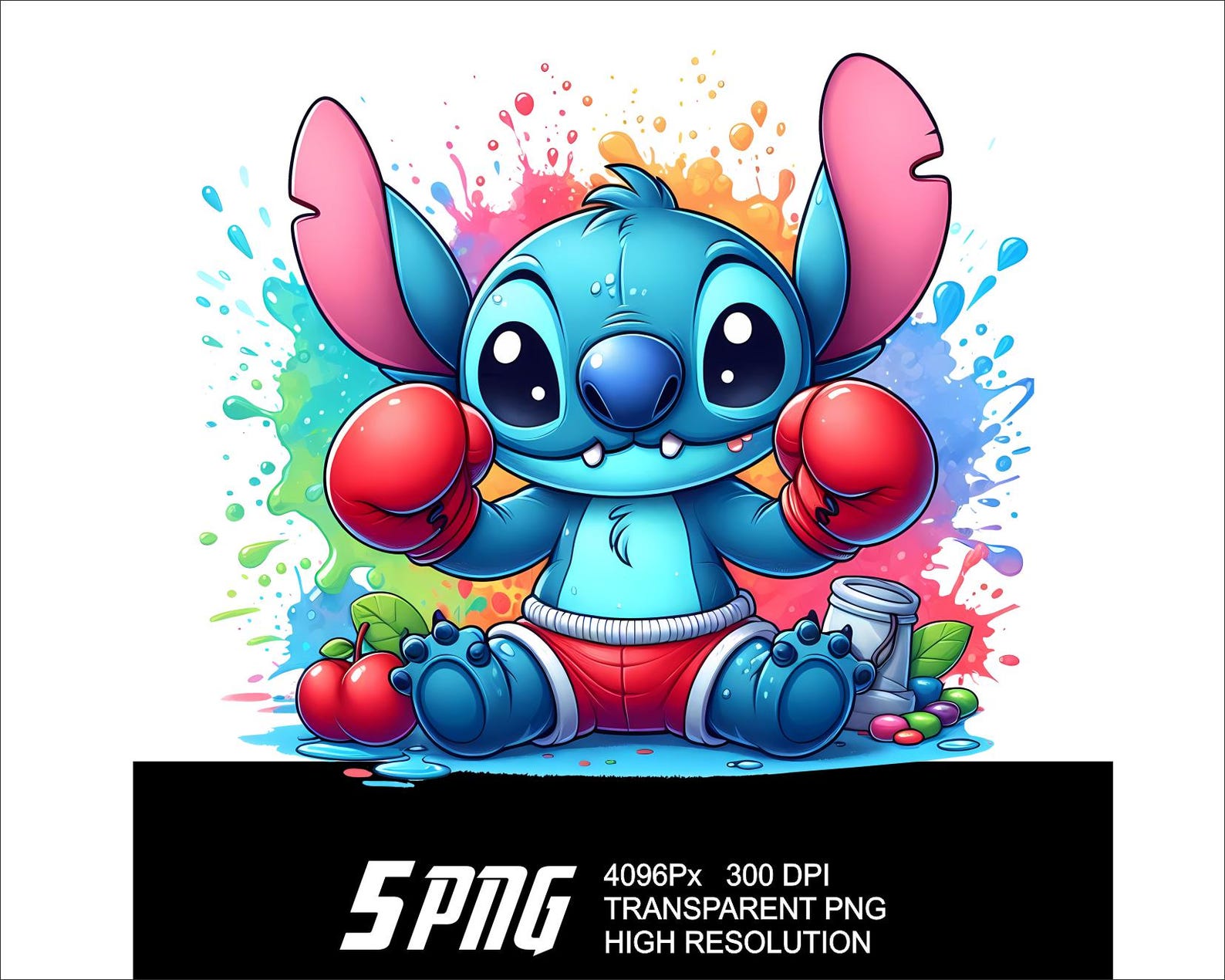 5 PNG Baby Stitch Boxing Design Splash Us Boxer Stitch Png High ...