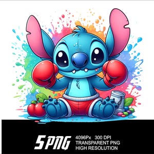 5 PNG Baby Stitch Boxing Design Splash Us Boxer Stitch Png High ...